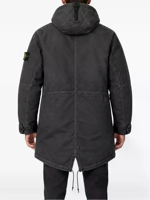 Stone Island Logo-patch Hooded Parka