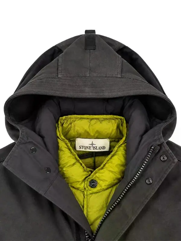 Stone Island Logo-patch Hooded Parka