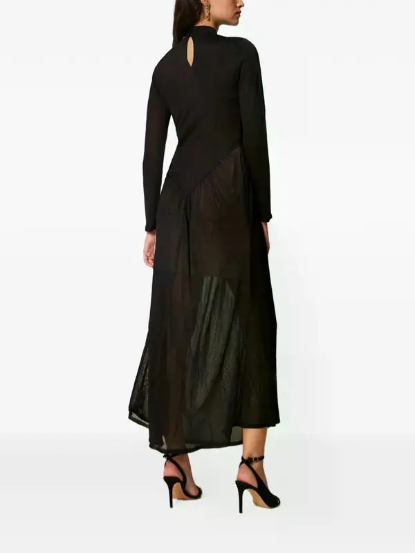 TWINSET Long Knit Dress With Gathering