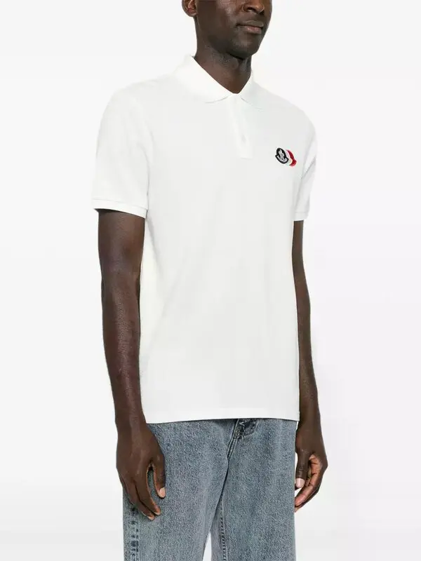 MONCLER Logo-patch Polo Shirt