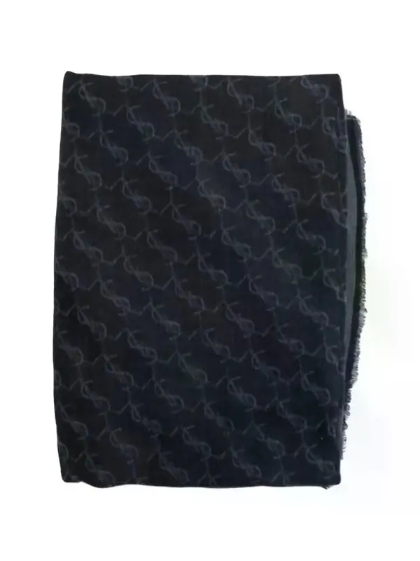 SAINT LAURENT Cassandre Scarf In Cashmere And Silk Jacquard