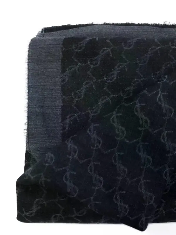 SAINT LAURENT Cassandre Scarf In Cashmere And Silk Jacquard