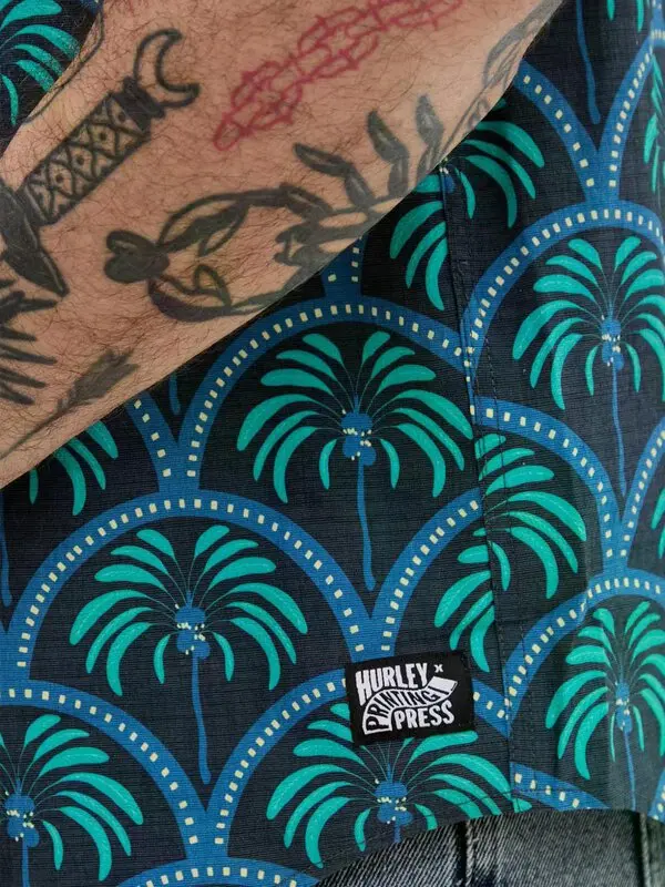 Hurley Palm-print Short-sleeve Shirt