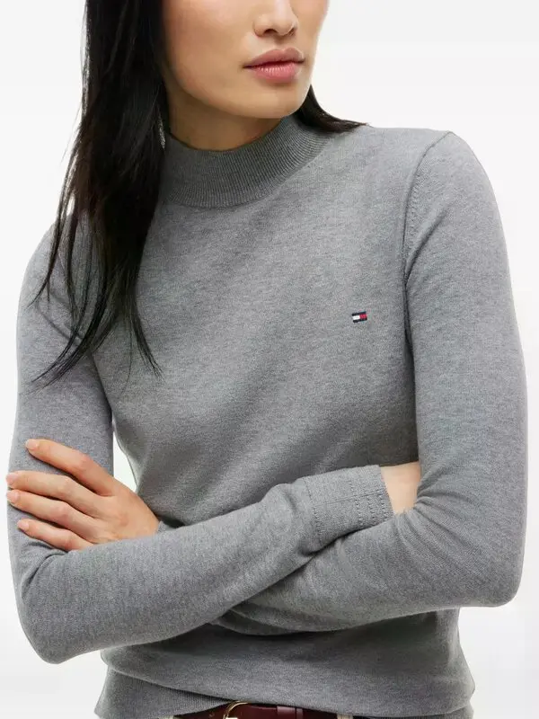 Tommy Hilfiger High-neck Logo-patch Sweater