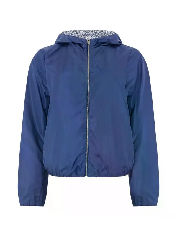 MOORER Tess-dor Hooded Zip-up Jacket - Blue