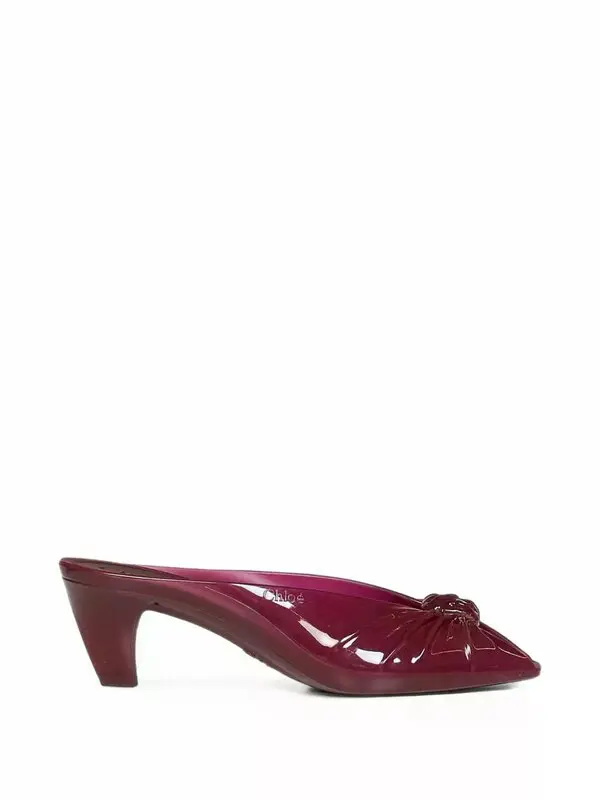 Chloé Jelly Mules - Red