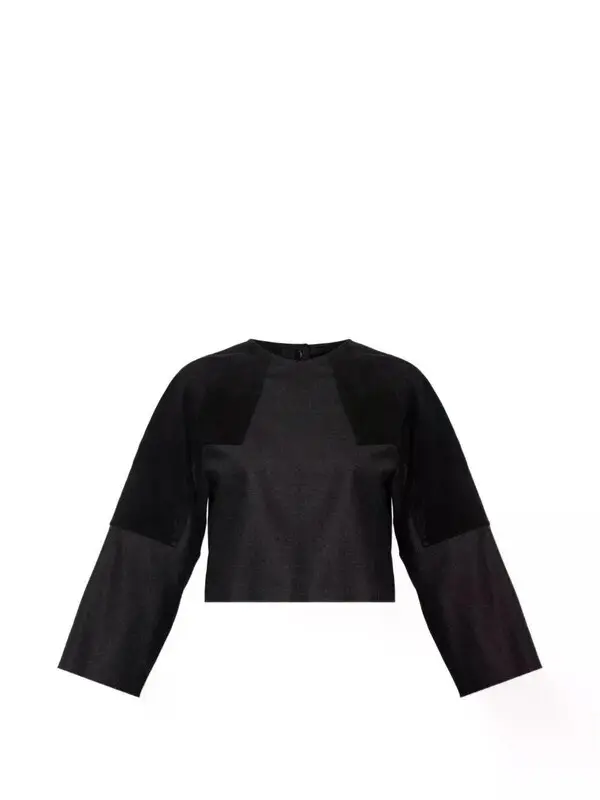 Max Mara Wool Flannel Blouse Dark - Grey