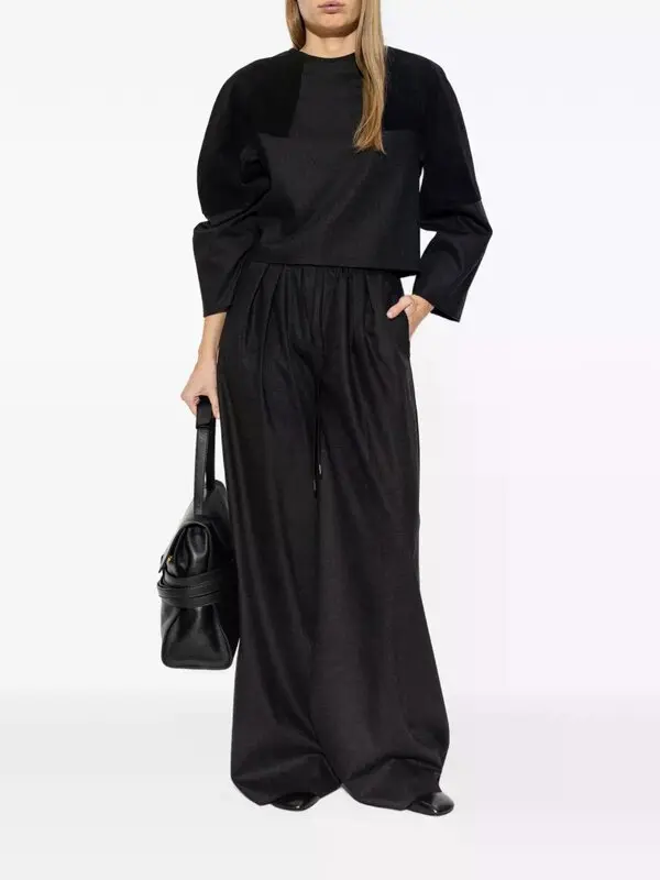 Max Mara Wool Flannel Blouse Dark - Grey