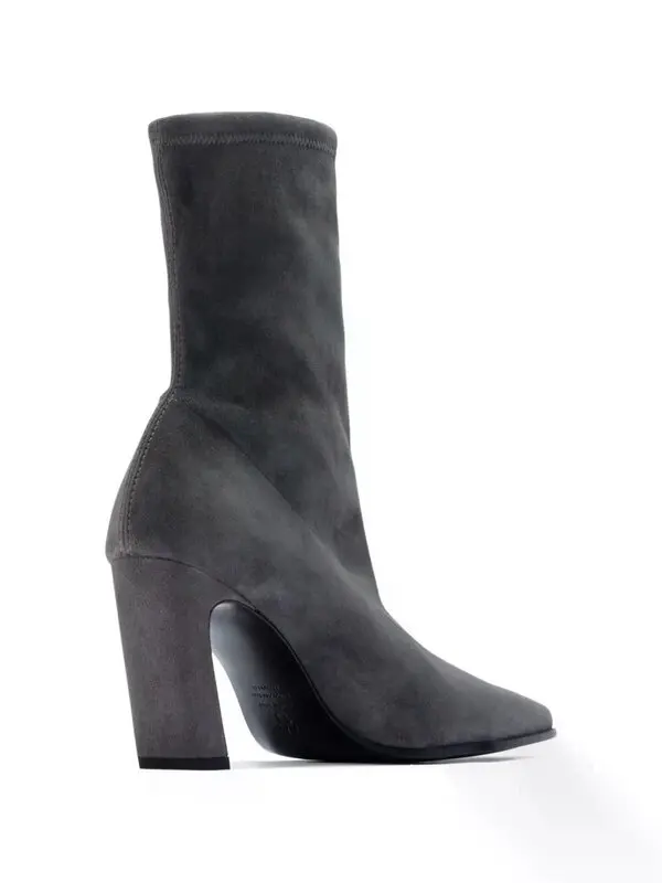 STUART WEITZMAN Suede Ankle Boots - Grey