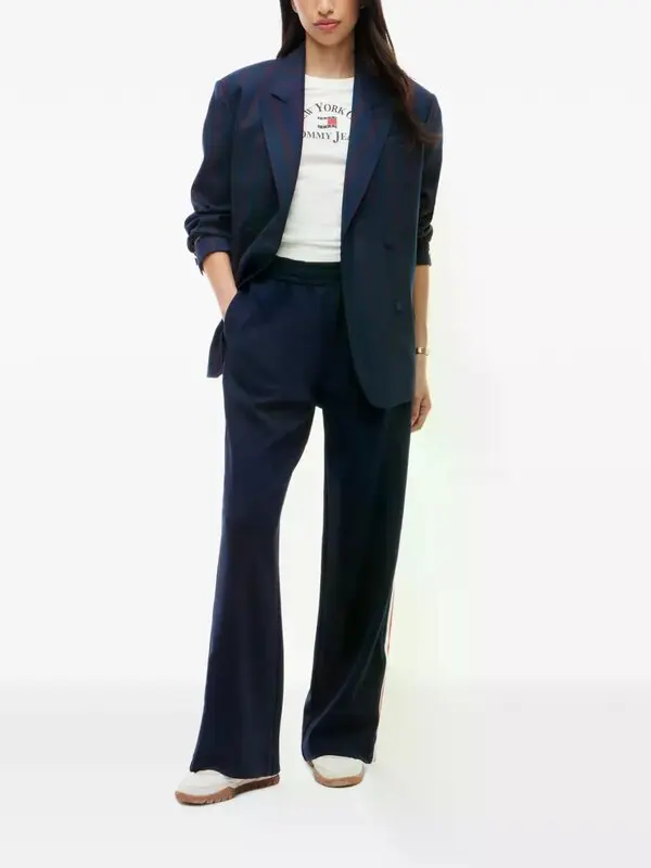 TOMMY HILFIGER Logo-patch Side-stripe Track Pants