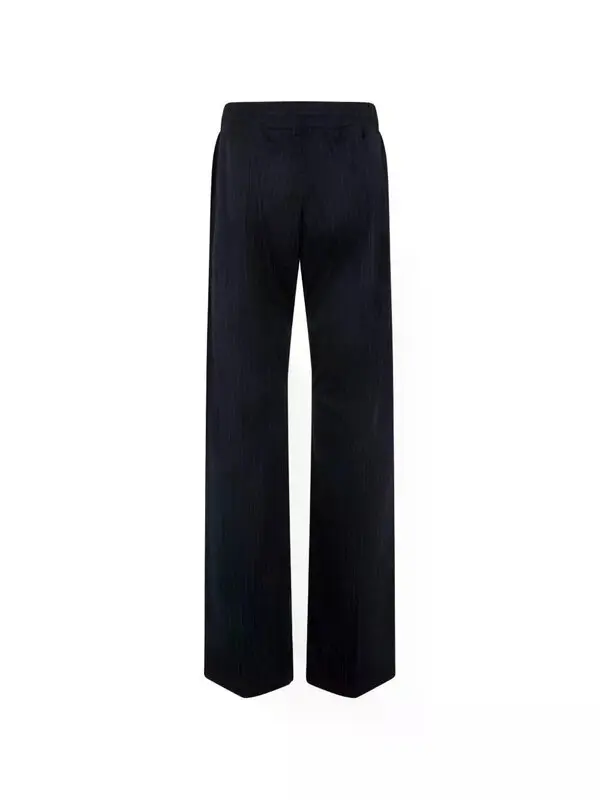 MOORER Pinstripe Drawstring-waist Trousers