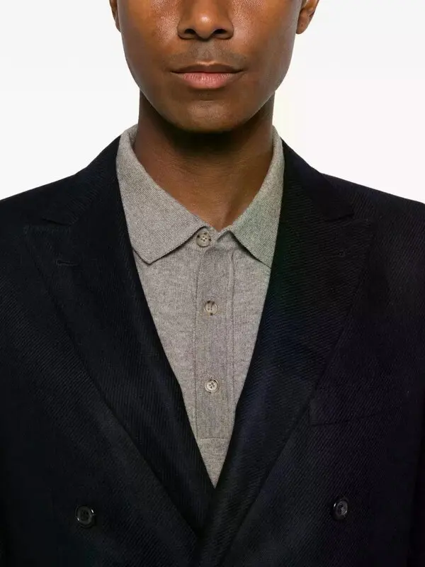 Canali Double-breasted Wool Jacket
