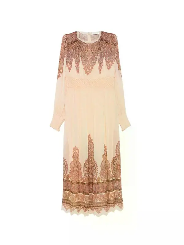 Zimmermann Ascent Smocked Paisley-print Midi Dress