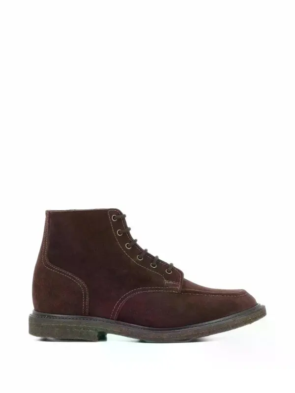 SANDERS Lace-up Suede Boots
