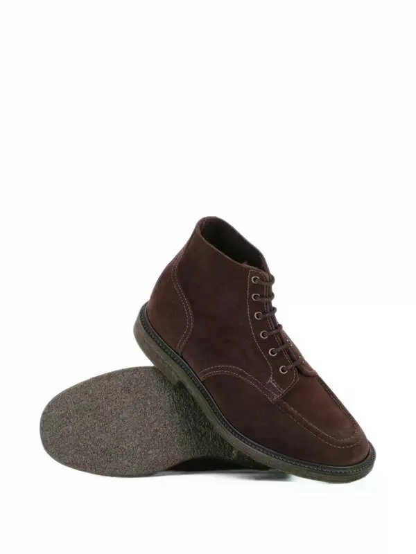 SANDERS Lace-up Suede Boots