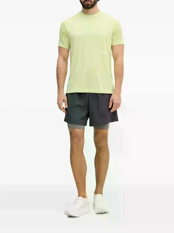 HUMMEL Hmlhiit Intensity Layered-design Logo-print Track Shorts