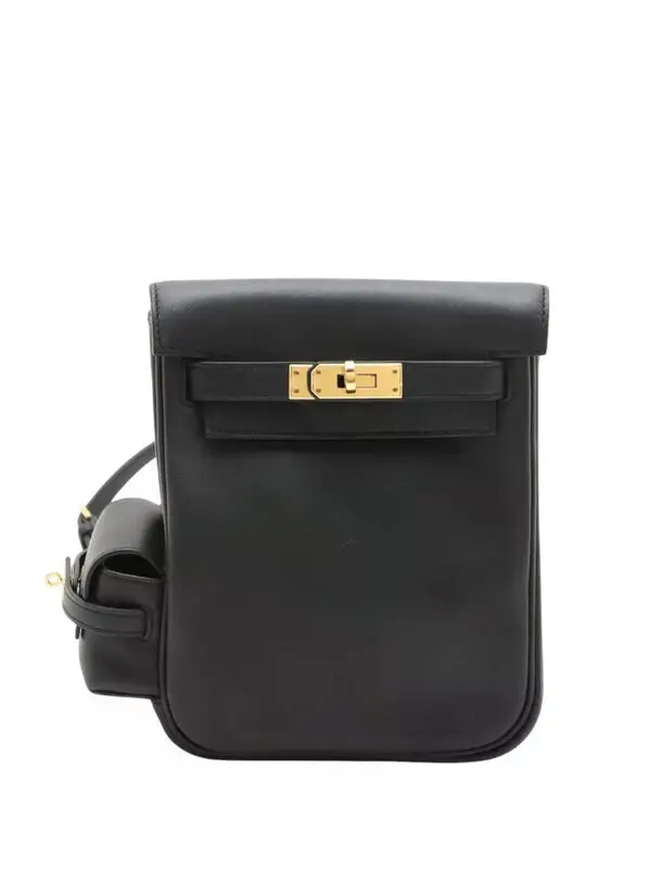 Hermès 2024 Swift Kelly Jump Backpack - Black