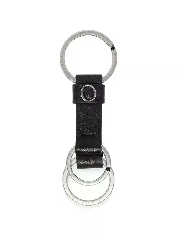 Orciani Lagoon Embossed Leather Keyring