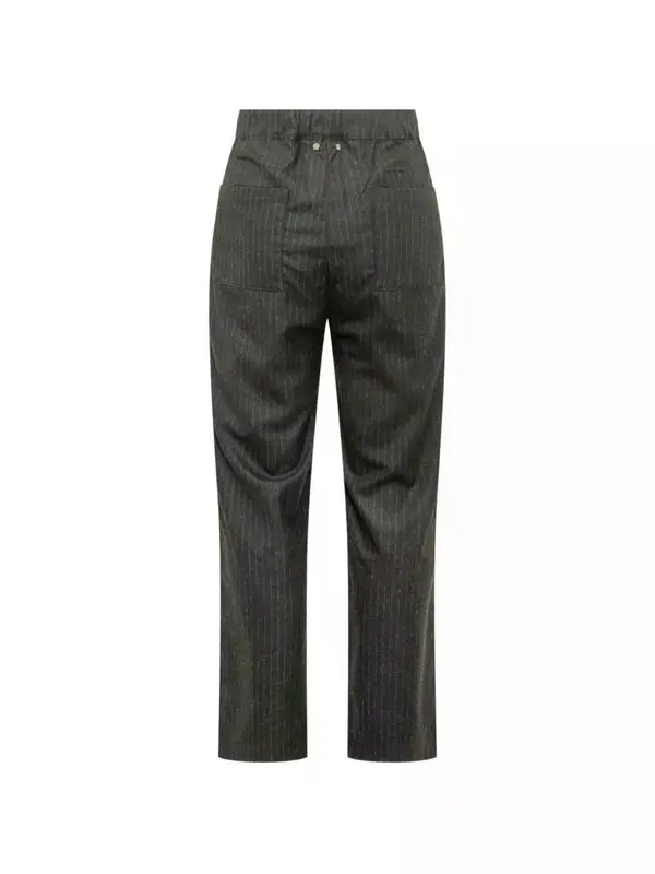 A PAPER KID Pinstripe-pattern Pleated Trousers