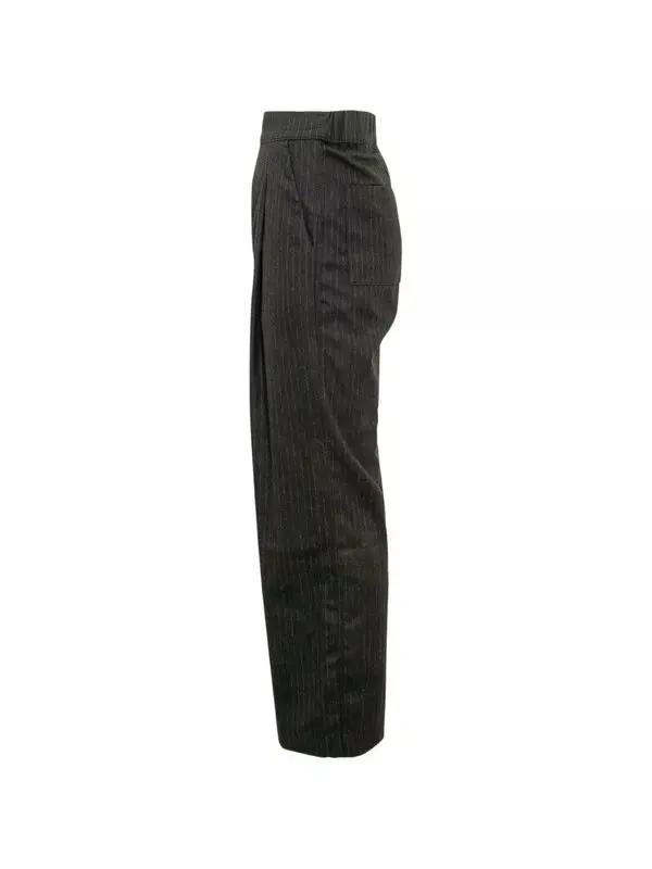 A PAPER KID Pinstripe-pattern Pleated Trousers