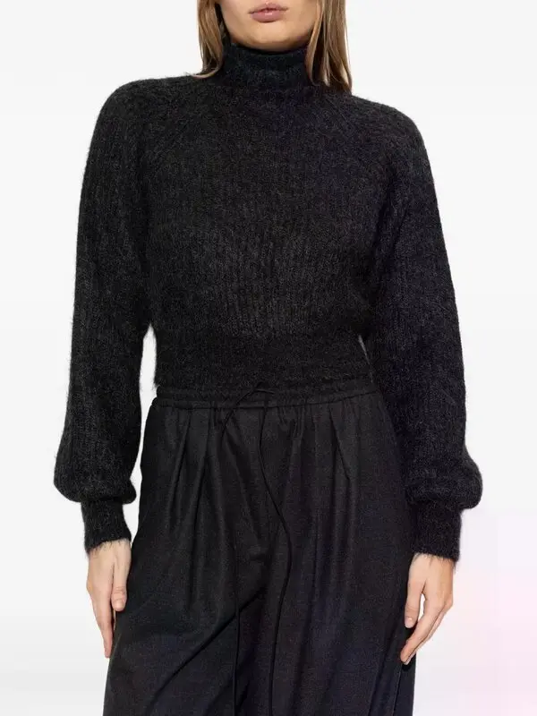 Max Mara Mélange Mohair Yarn Jumper Dark