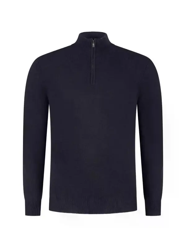 CORNELIANI Quarter-zip Knitted Sweater