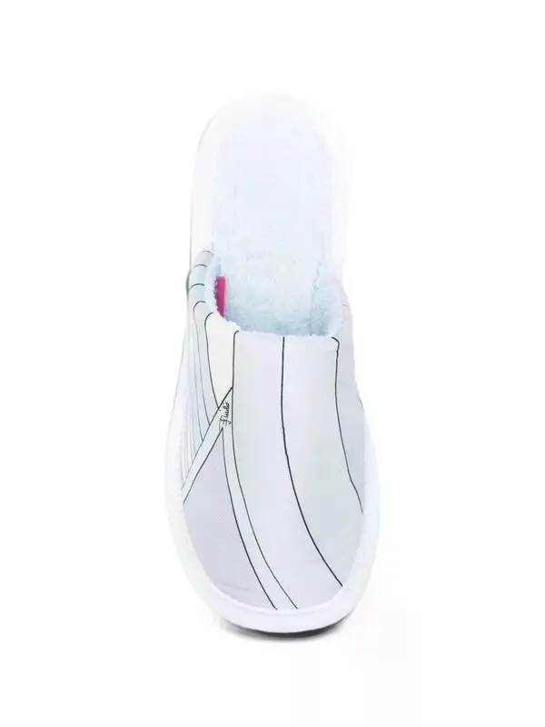 Emilio Pucci Marmo-print Silk Slippers