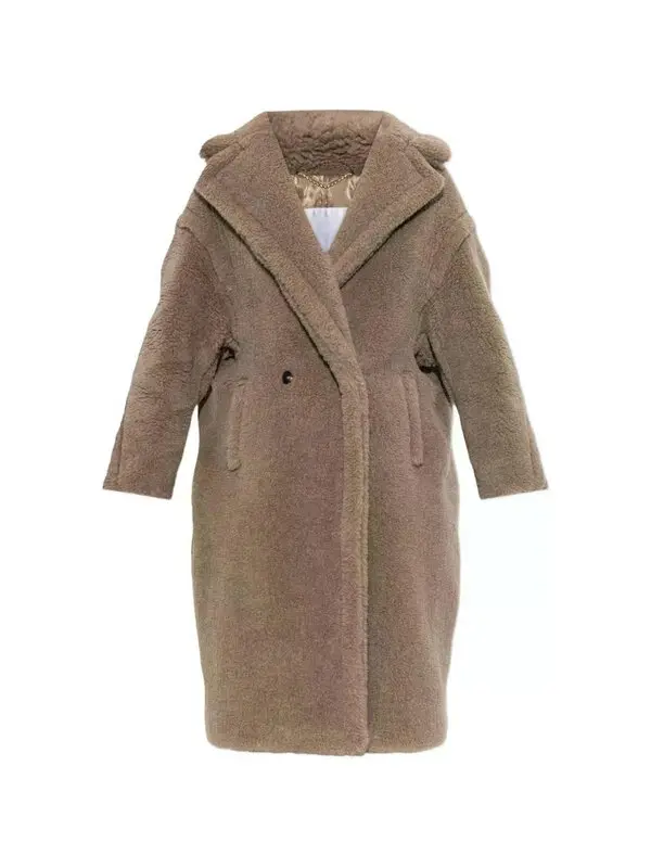Max Mara Cashmere Teddy Bear Icon Coat Sand