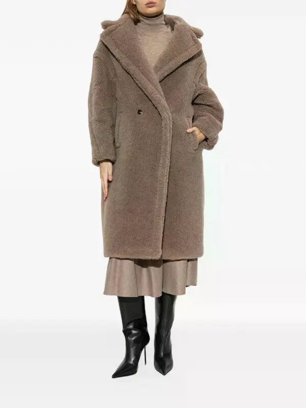 Max Mara Cashmere Teddy Bear Icon Coat Sand