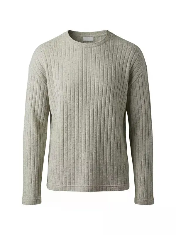 MOOD Ribbed-knit Long-sleeve Sweater