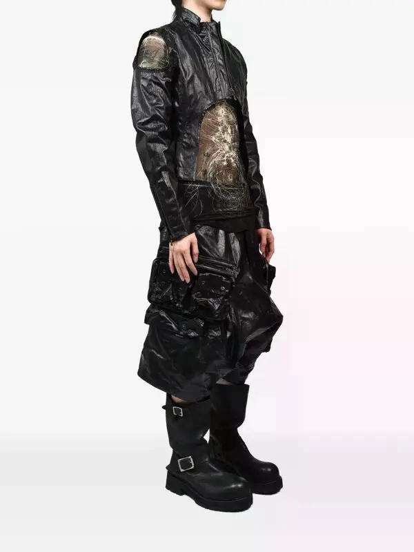 JULIUS Laminated Stand-collar Jacket
