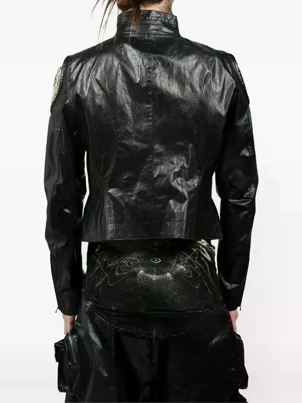 JULIUS Laminated Stand-collar Jacket