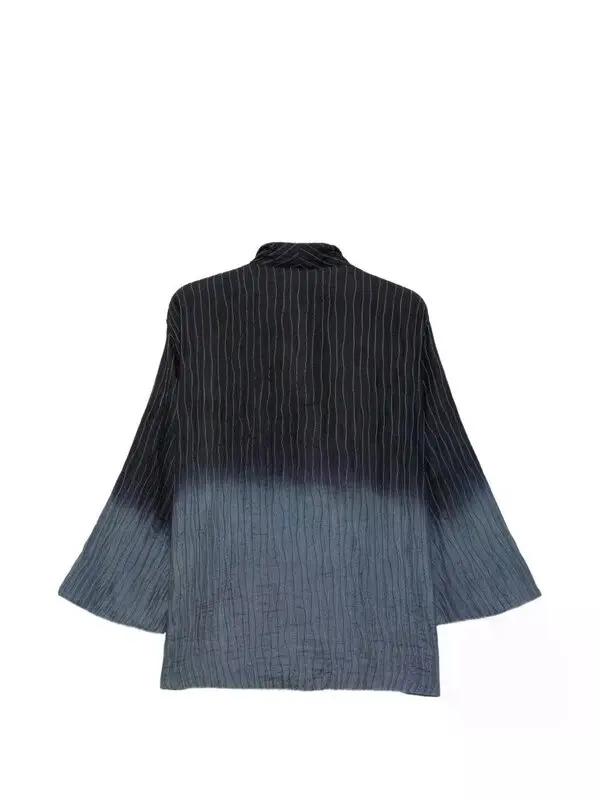 RAGA Pinstripe-print Crinkled Jacket