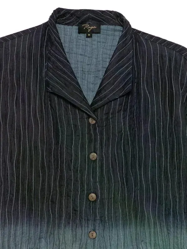 RAGA Pinstripe-print Crinkled Jacket