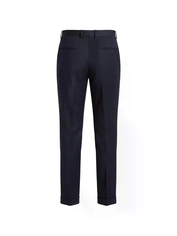 PESERICO Pressed-crease Turn-up Trousers