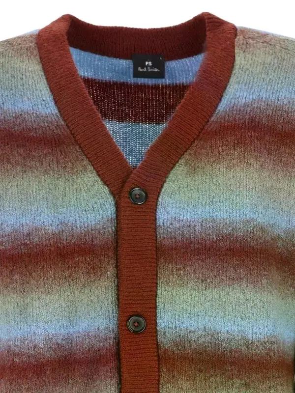 Paul Smith Gradient Striped Cardigan - Brown