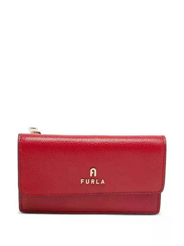 Furla Camelia Flap Card Holder - Red