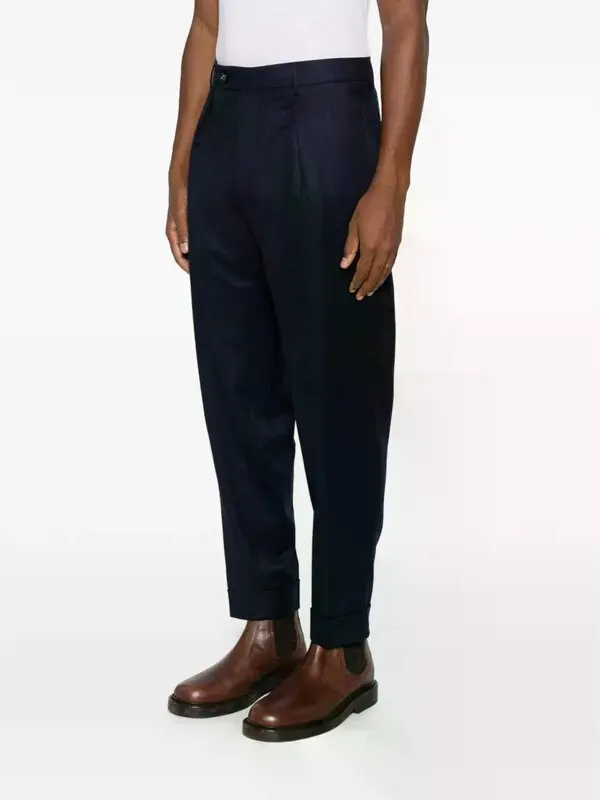 BERWICH Chiaia Pleated Cuffed Trousers