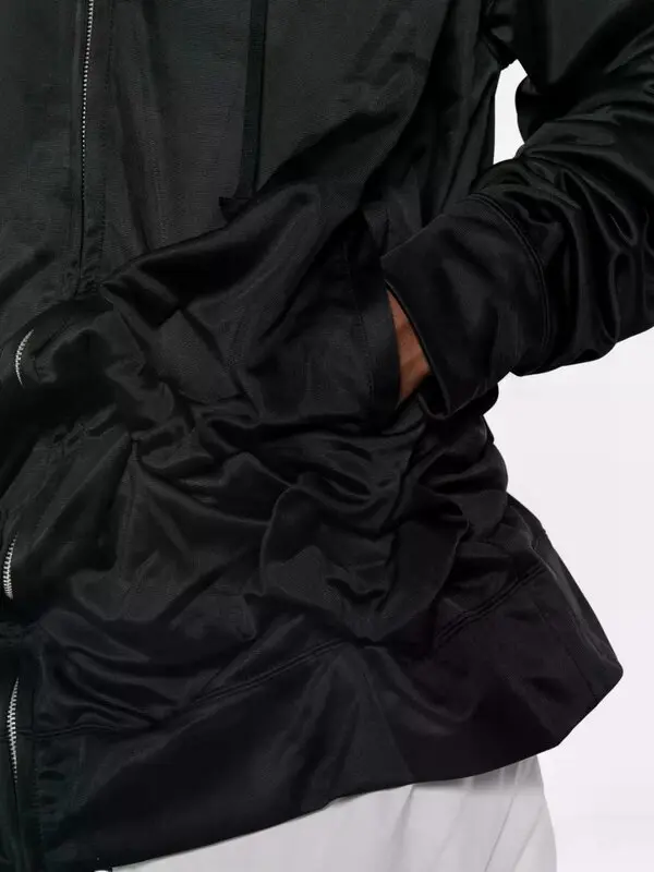 Comme Des Garçons Ruched Zip-fastening Hoodie