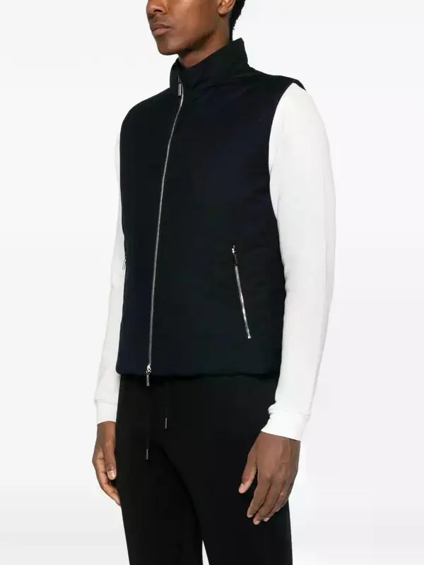 MOORER High-neck Zip-up Gilet