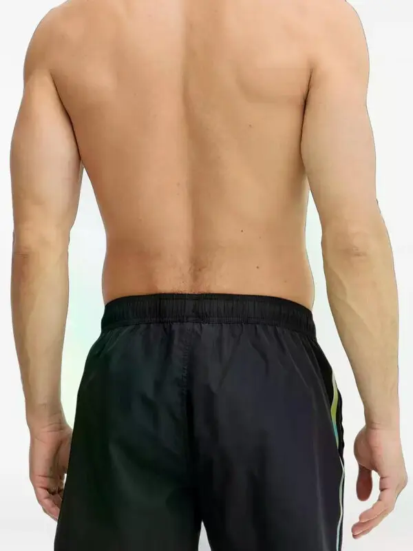 EA7 Logo-patch Drawstring Swim Shorts
