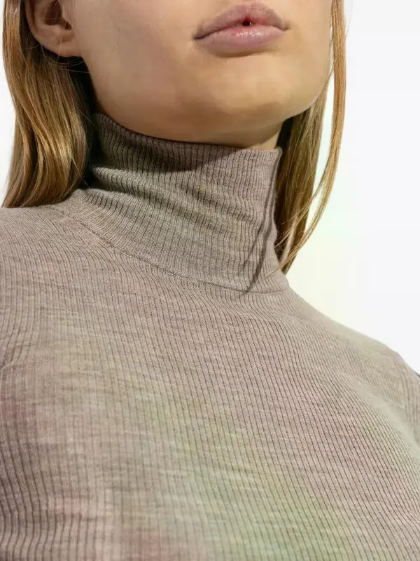 Max Mara Ribbed-knit Turtleneck Sweater