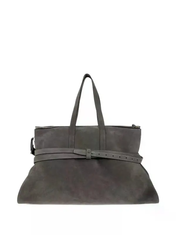 MOSCHINO Tie Me Suede Shoulder Bag