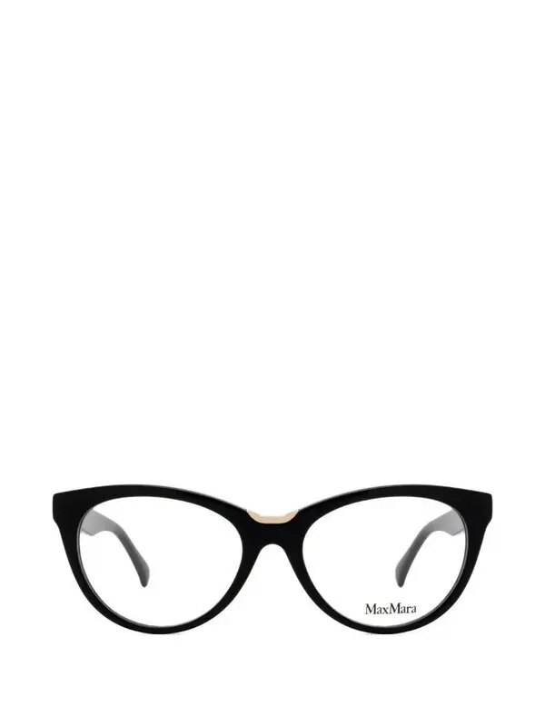 Max Mara Oval-frame Glasses - Black