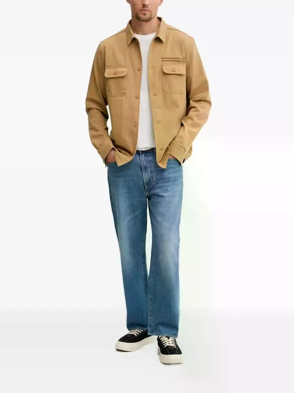 Hurley Logo-print Button-up Overshirt