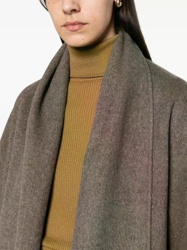 LIBERADD Herringbone-pattern Shawl-collar Jacket