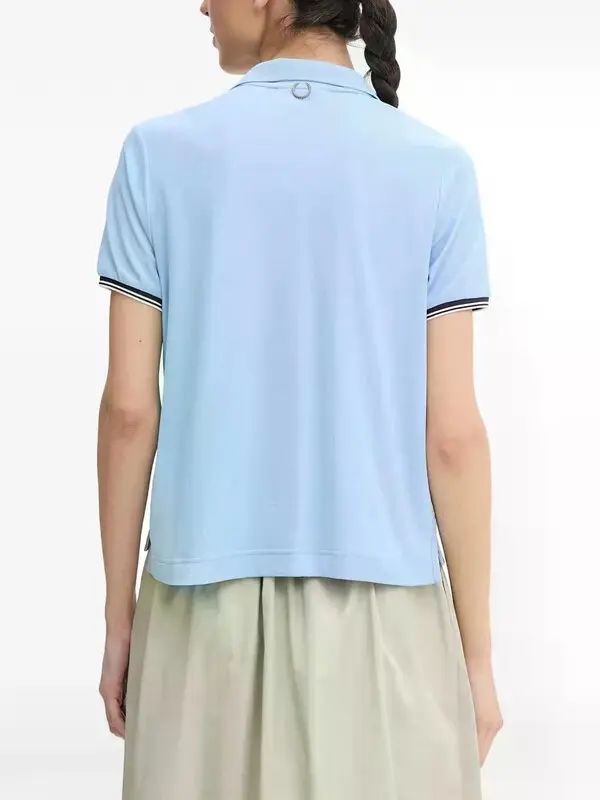 Helly Hansen Portofino Striped-trim V-neck T-shirt - Blue