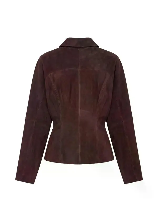 THE SEI Fitted Suede Jacket