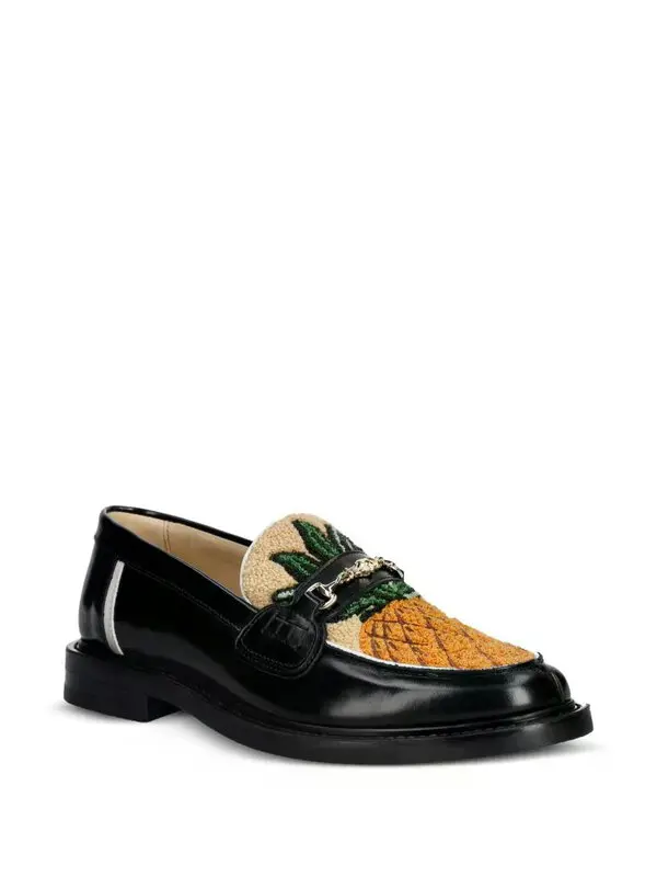 Filling Pieces Pineapple-patch Bit-strap Loafers