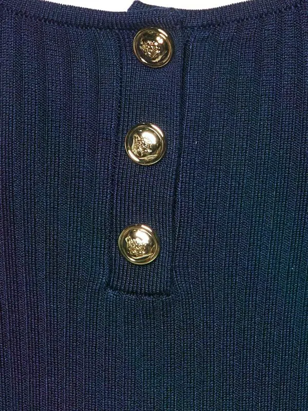 Sandro Rib-knit Button-detail Top